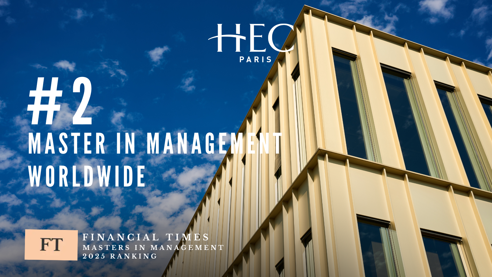 HEC Paris Celebrates Continued Success in FT Global MiM Ranking | HEC Paris